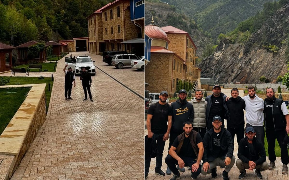 In Photos: Khabib Nurmagomedov takes a trip to the mountains with ...