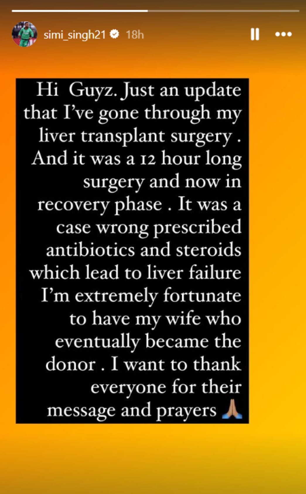 Indian-born Ireland all-rounder Simi Singh on path to recovery ...