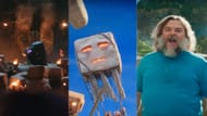 A Minecraft Movie: Sheep, llama, and other mobs from the trailer