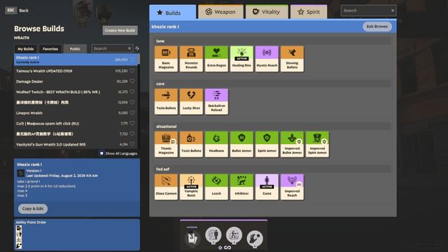 Deadlock Wraith Build Guide