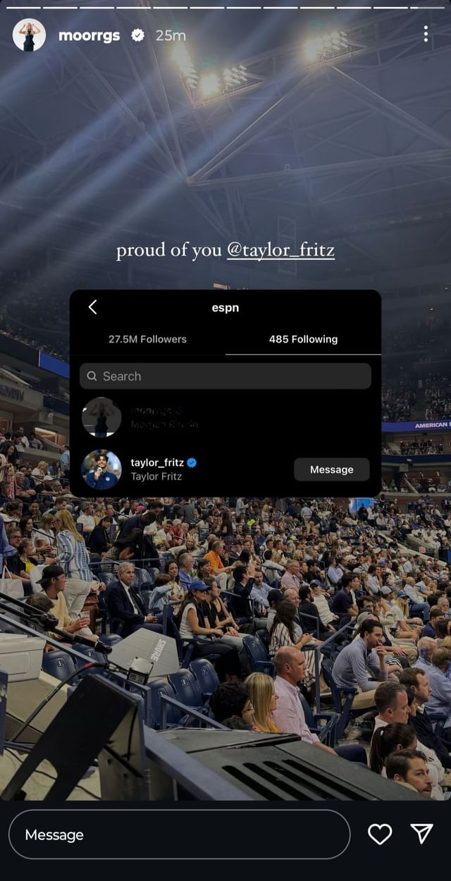 Taylor Fritz's girlfriend Morgan Riddle hilariously reacts as he ...