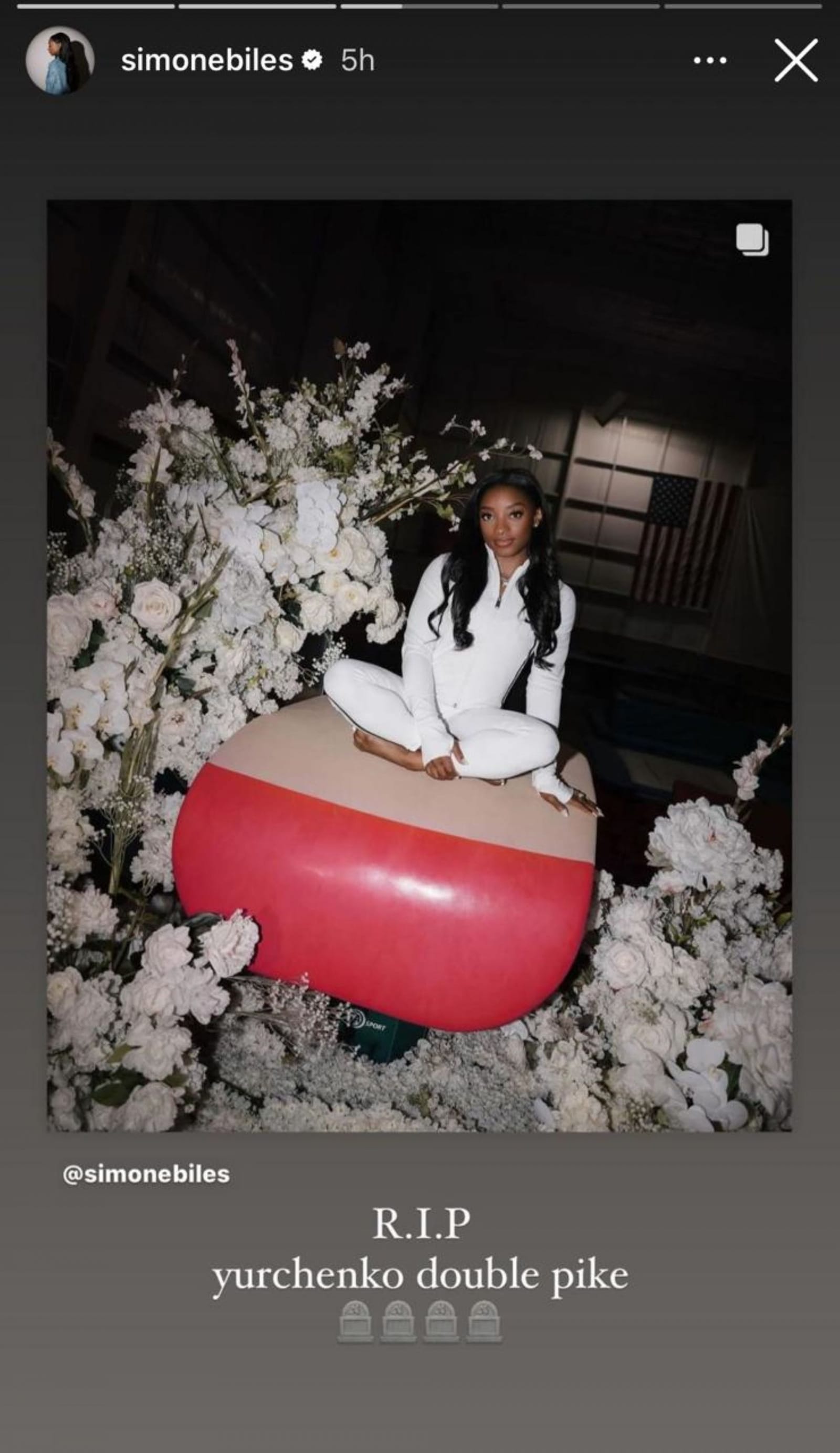 "Rest in Peace" - Simone Biles announces the end of her fifth eponymous ...