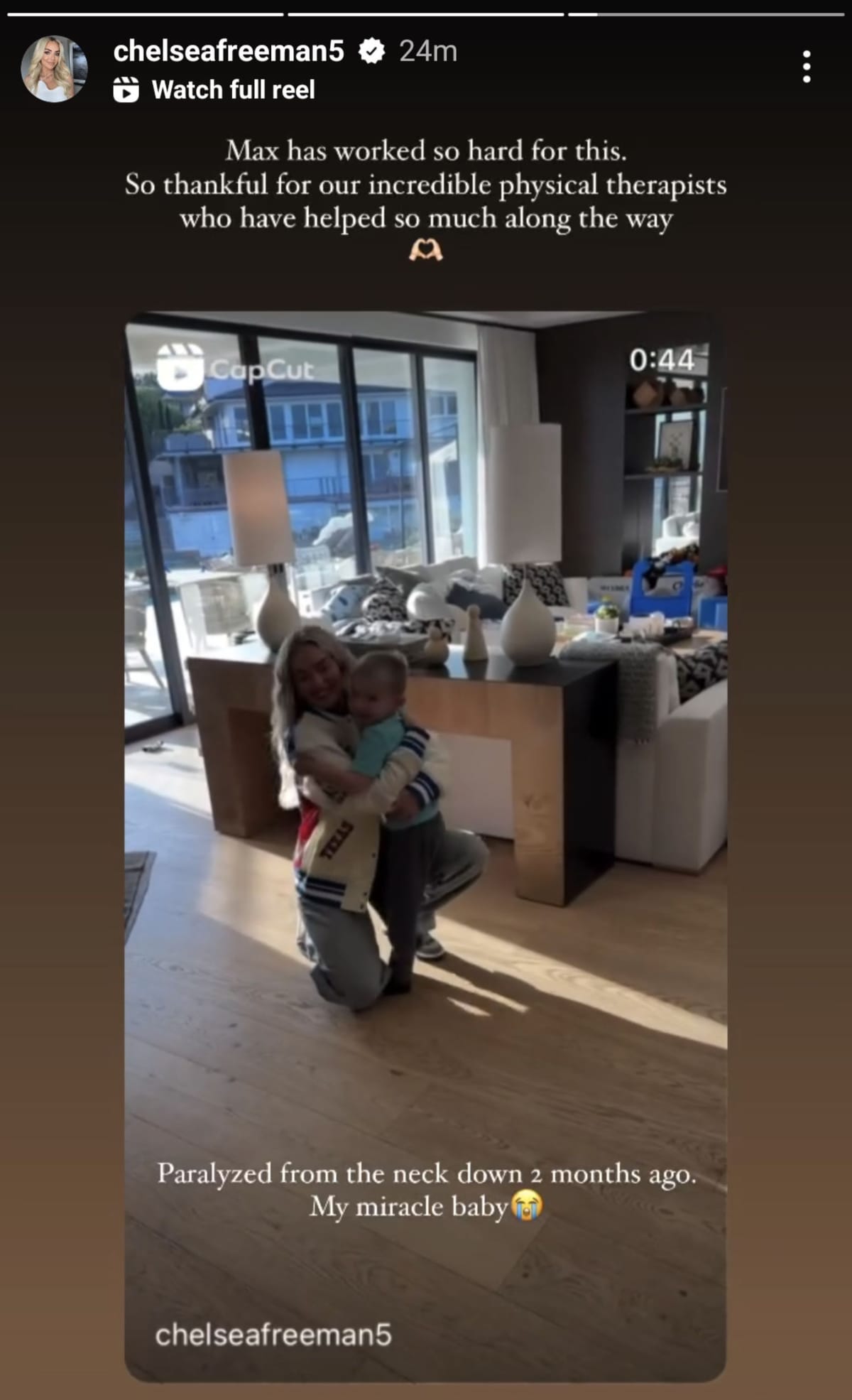 WATCH: Freddie Freeman's wife Chelsea documents emotional milestone as ...