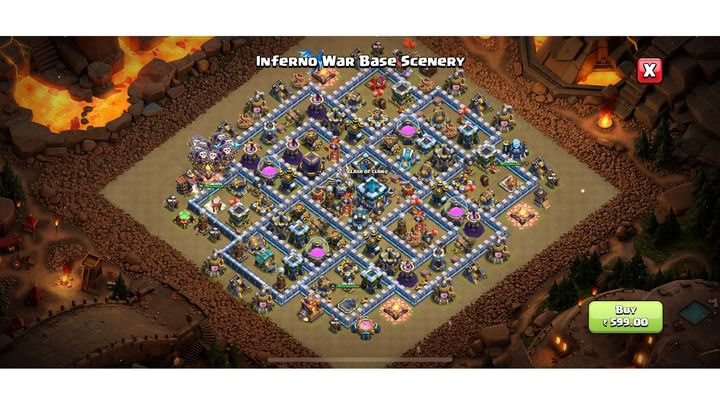 All sceneries in Clash of Clans
