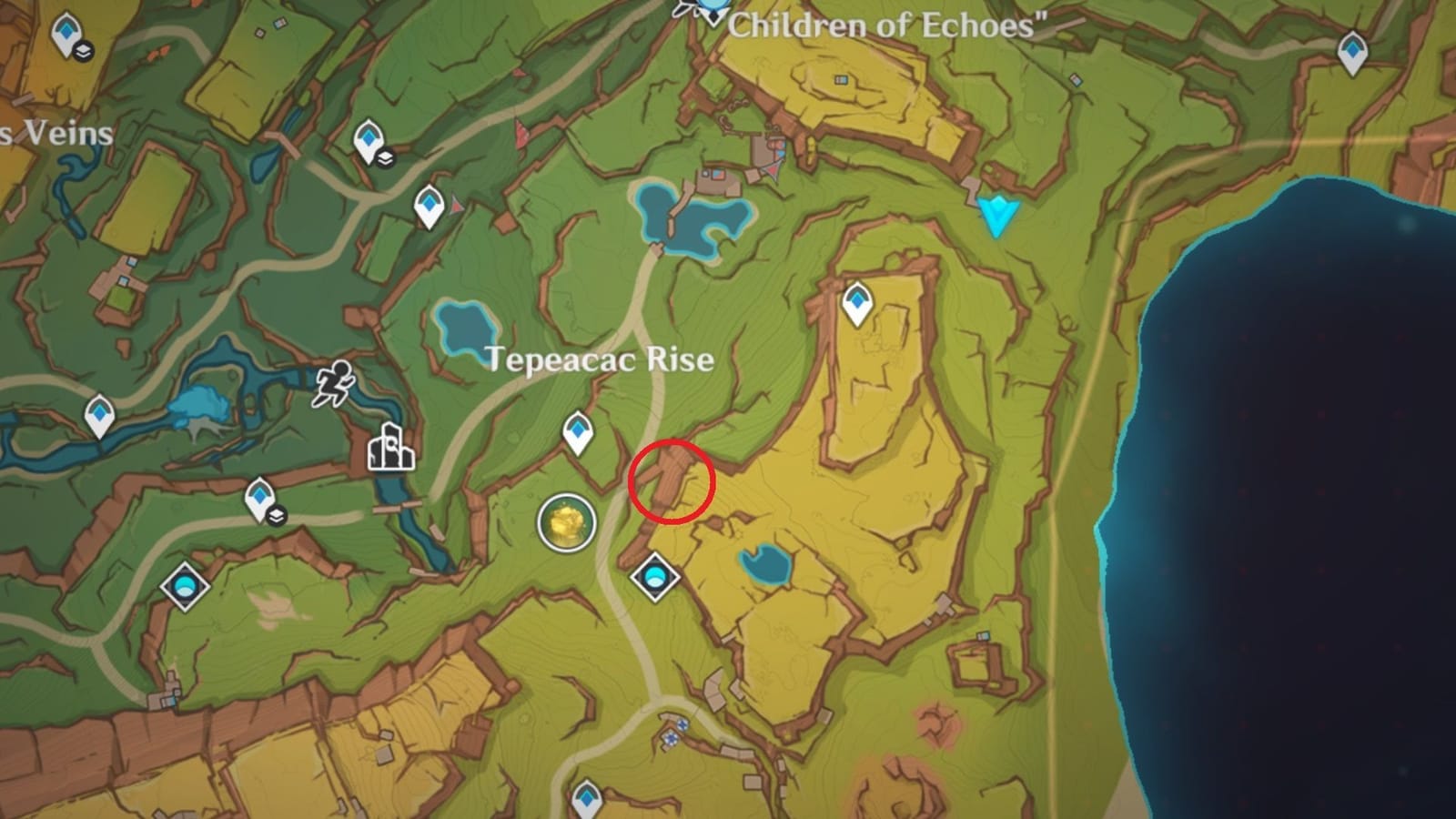Genshin Impact Tepeacac Rise Pyroculus locations