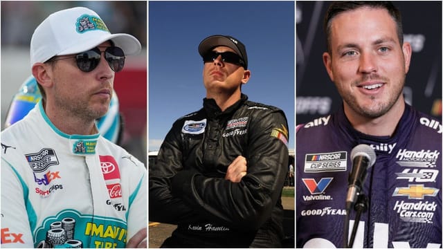 Is Denny Hamlin related to Alex Bowman's crew chief Kevin Hamlin?