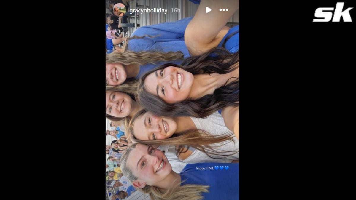 Picture: Jackson Holliday’s cheerleader sister Gracyn Ivy and friends ...