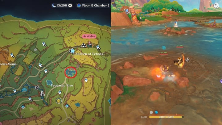 Genshin Impact Natlan Monetoo locations