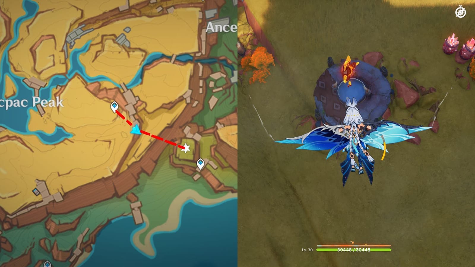 Genshin Impact Ancestral Temple Pyroculus locations