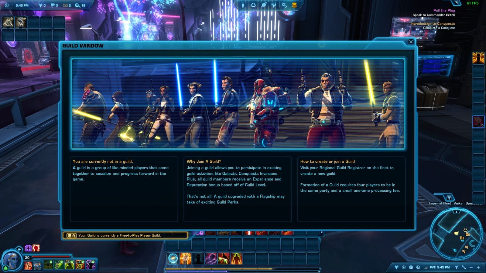 How to quit a guild in SWTOR