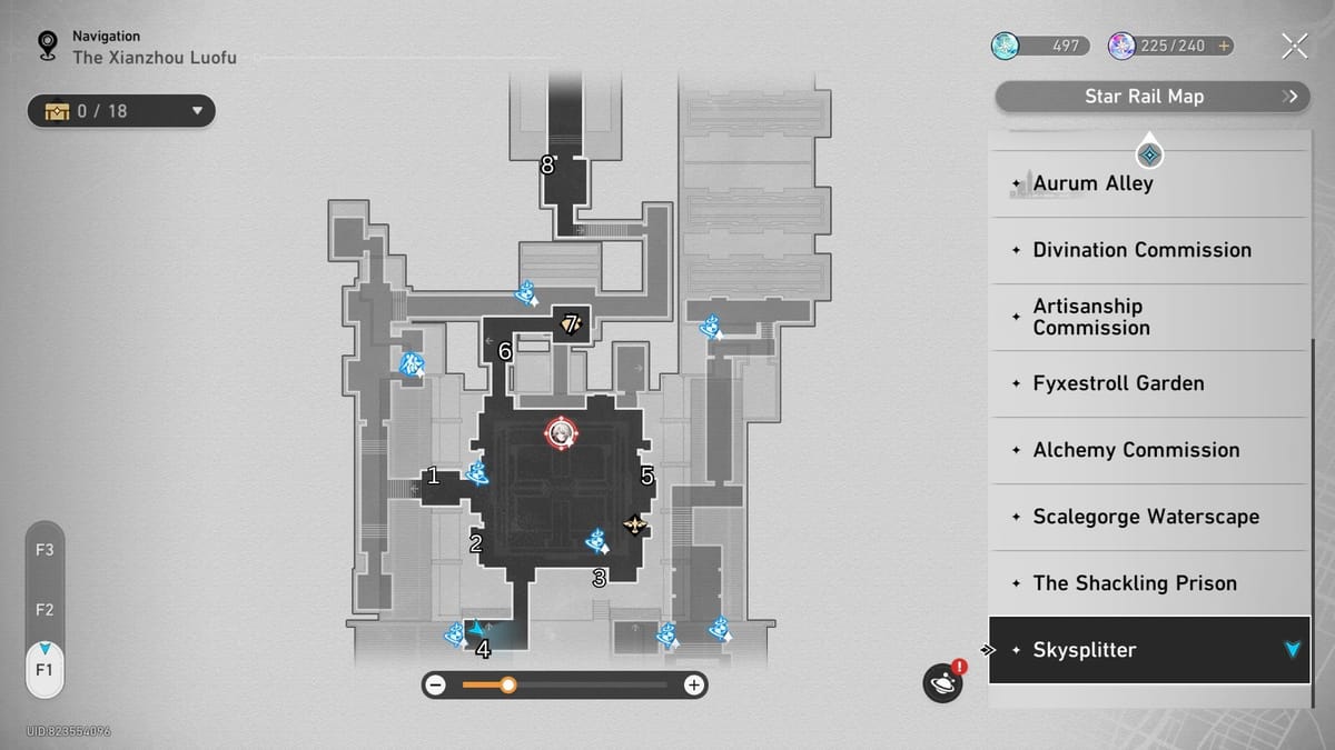 Honkai Star Rail: Honkai Star Rail Skysplitter chest locations