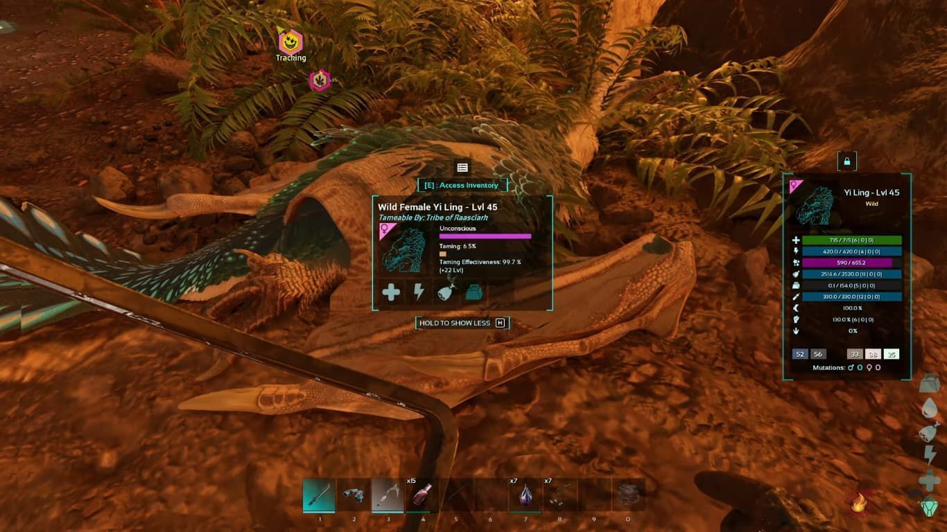 How to tame Yi Ling in ARK Survival Ascended Aberration