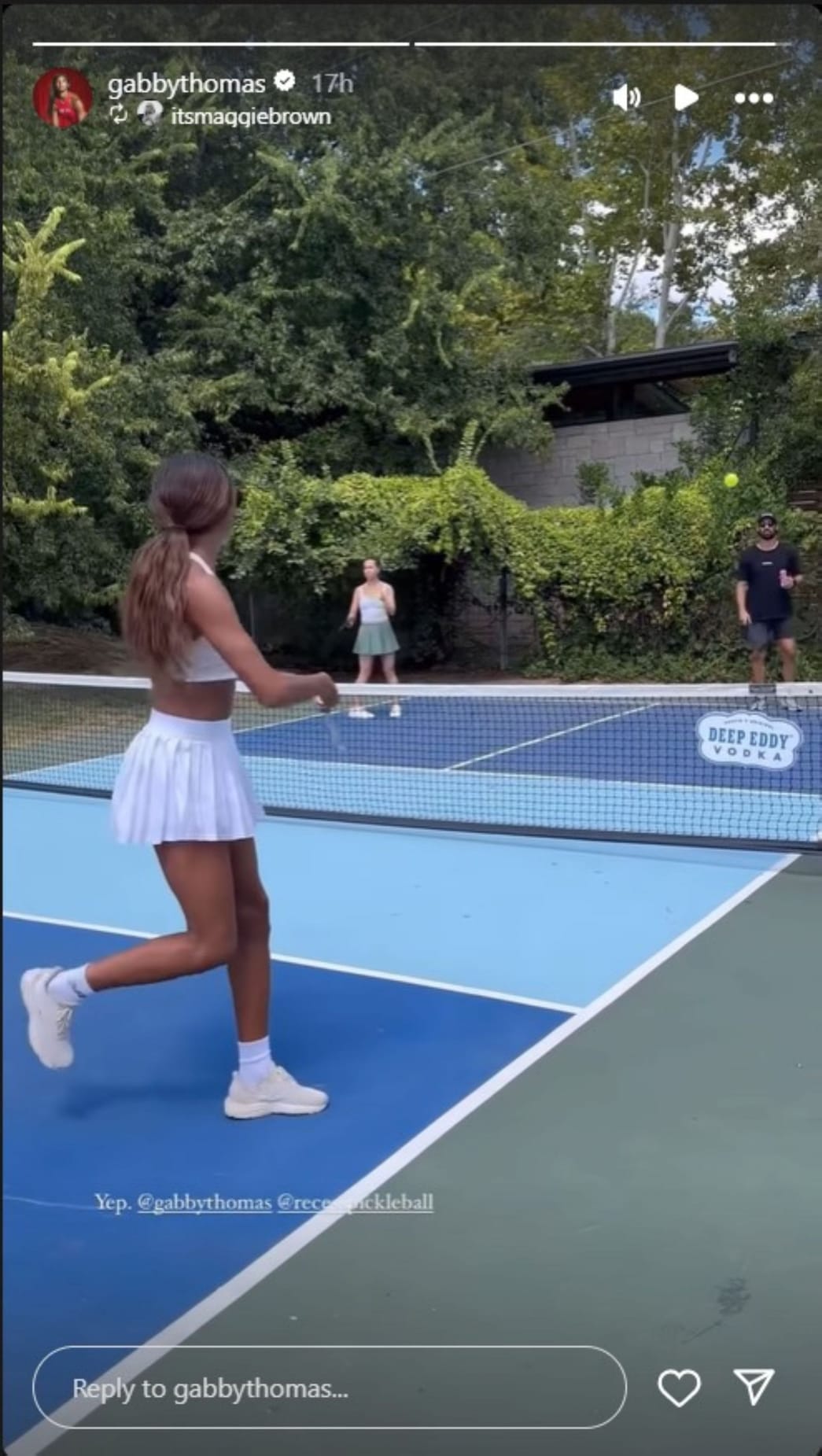 Gabby Thomas enjoys pickleball session with boyfriend Spencer McManes ...