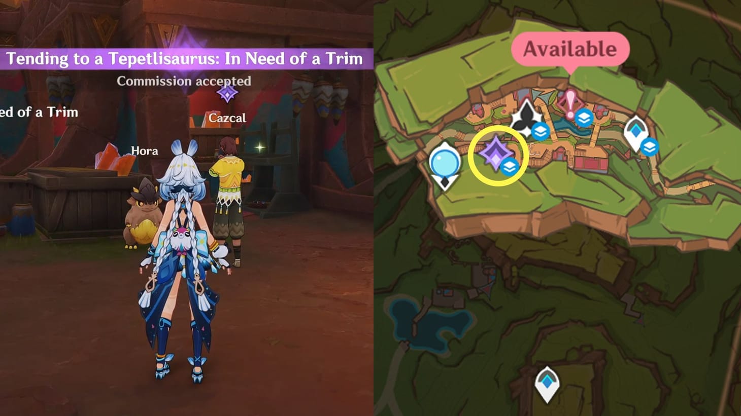 Genshin Impact Tending to a Tepetlisaurus commission and hidden ...