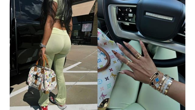 In Pics: P.J. Washington's wife Alisah Washington rocks green outfit as ...