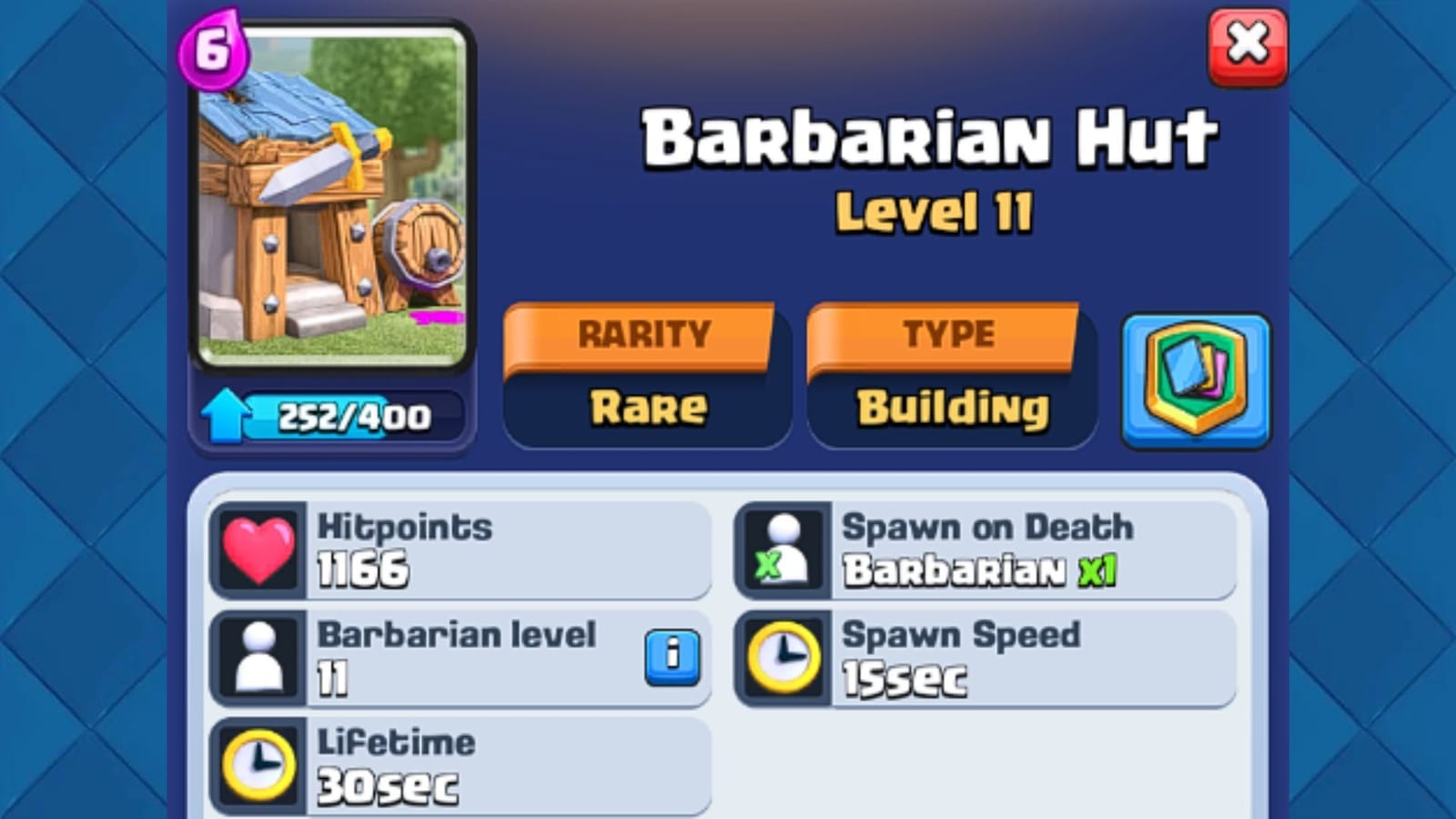 building cards in Clash Royale: All Building Cards in Clash Royale