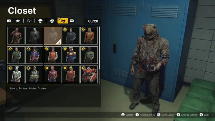 All DLC costumes in Dead Rising Deluxe Remaster