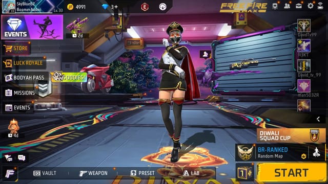 Free Fire Happy Diwali event: Schedule, rewards, and more