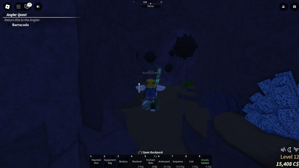 Roblox Fisch Desolate Deep Area guide: Location, rods, and more