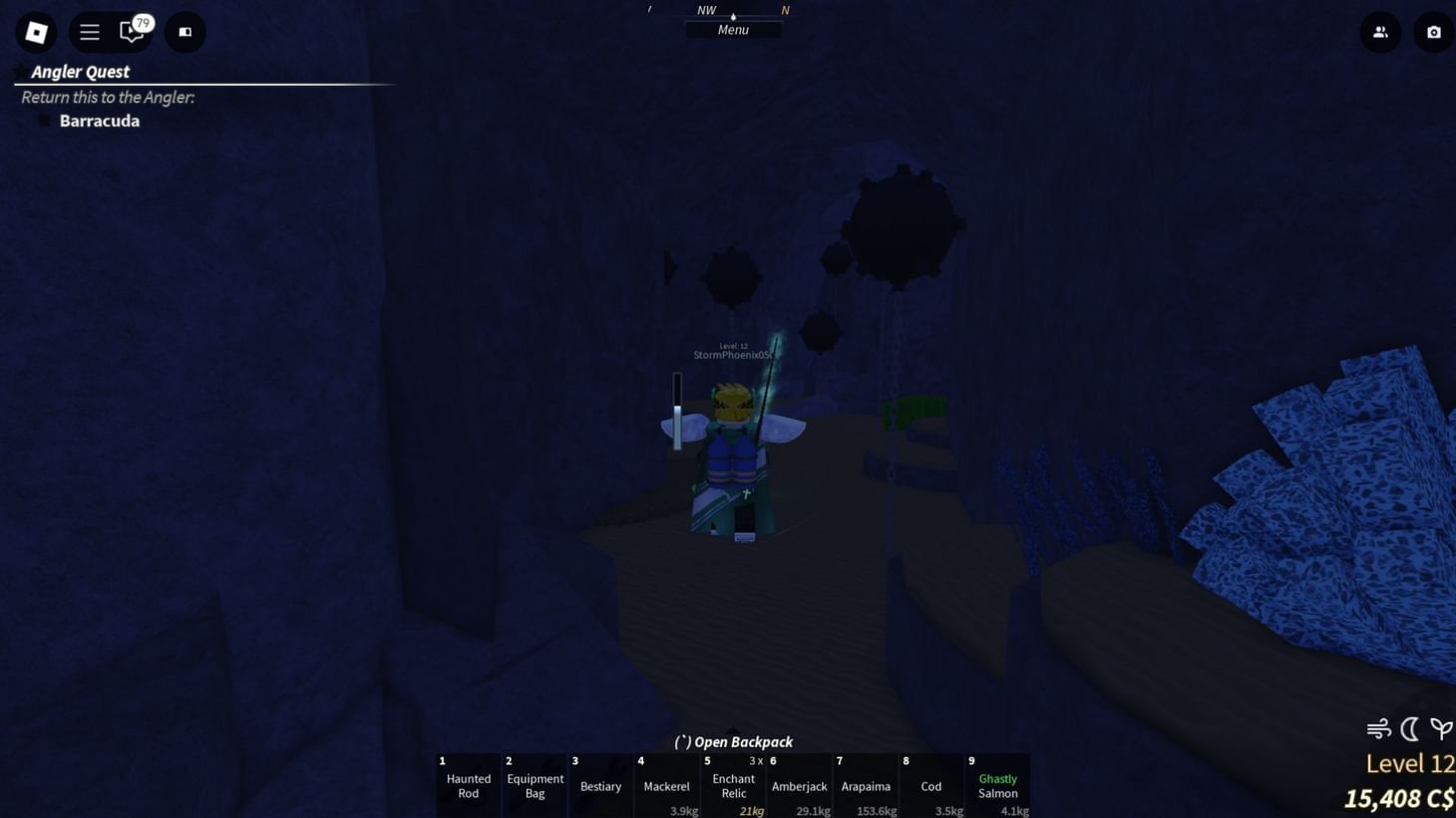 Roblox Fisch Desolate Deep Area guide: Location, rods, and more