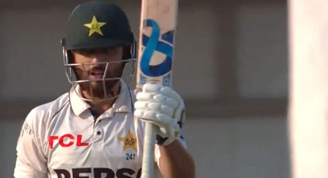 [Watch] Salman Agha hits a six off Jack Leach to reach his 50 in 2024 ...