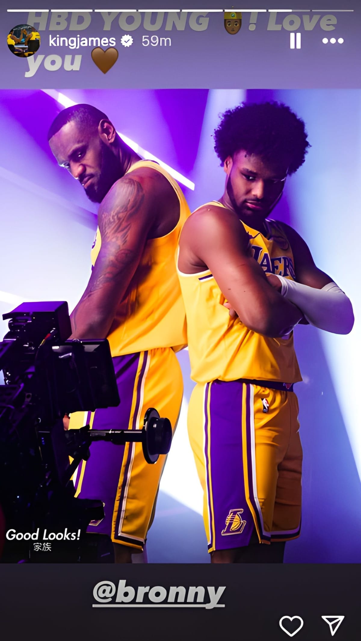 LeBron James celebrates Bronny James' 20th birthday with stunning ...