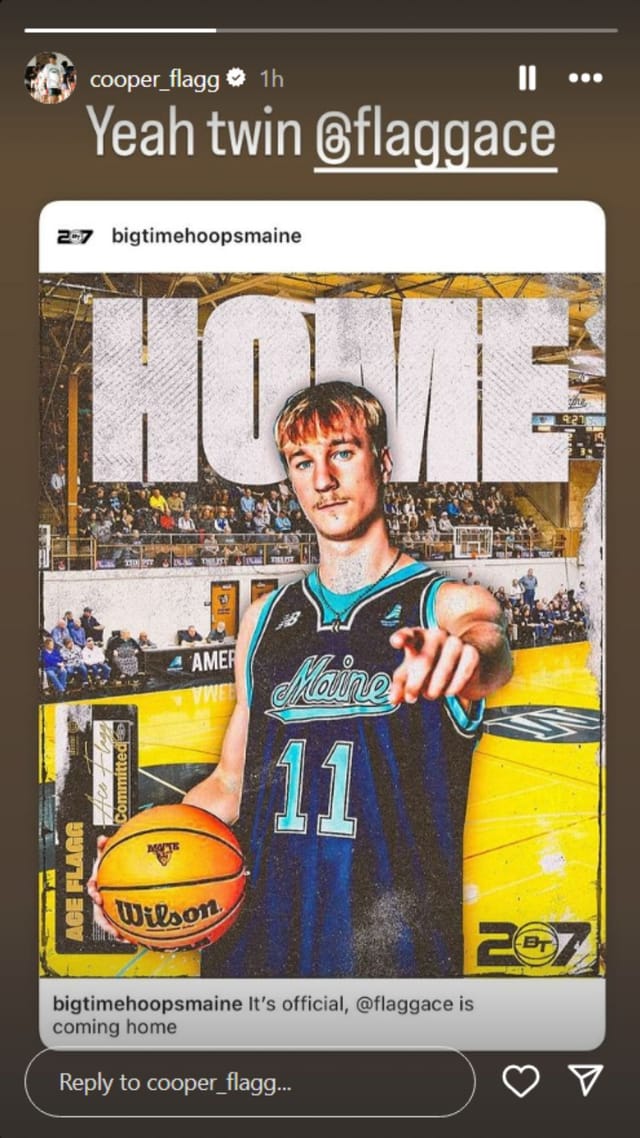 Cooper Flagg: "Yeah twin!": Cooper Flagg, Cayden Boozer and more join ...