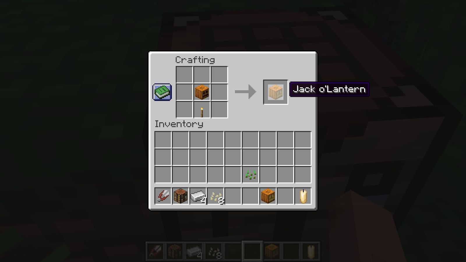 Minecraft carving pumpkin tutorial