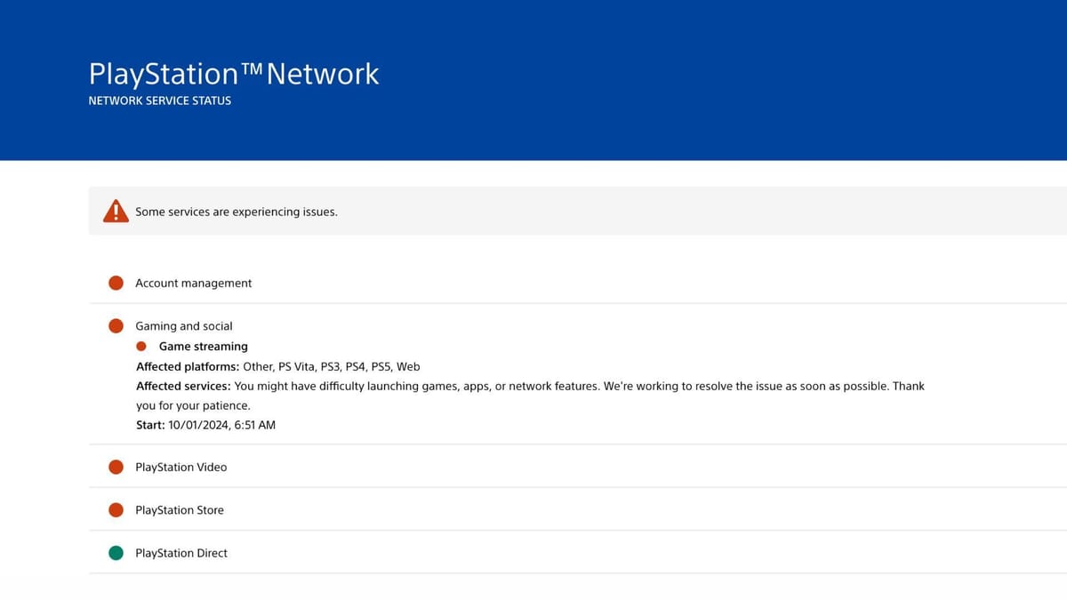 Is the Minecraft server down on PS5? (October 1, 2024)