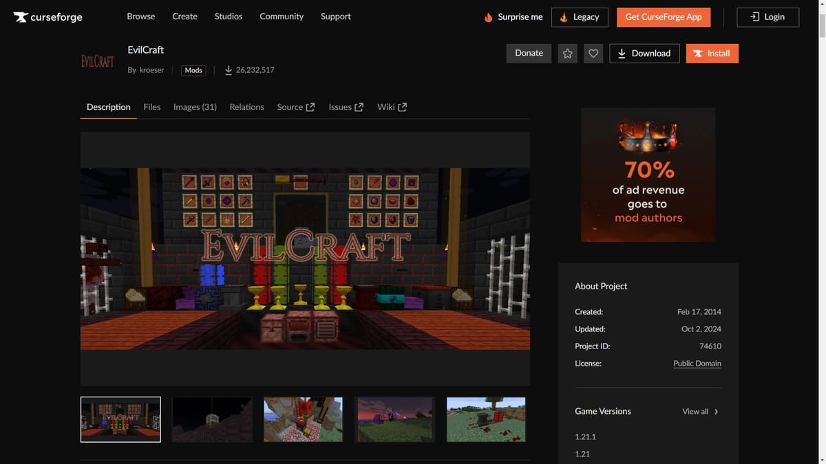 What is Evil Minecraft? All you need to know about EvilCraft mod