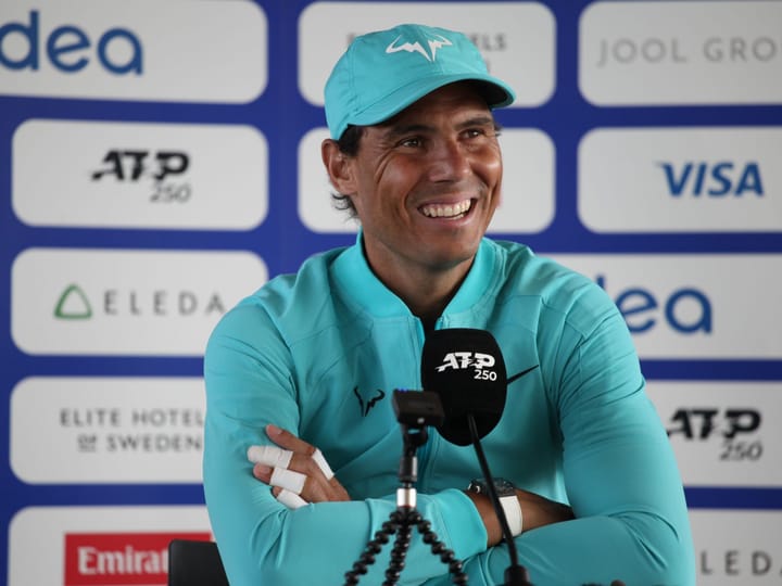 Rafael Nadal celebrates Spanish golfer Angel Hidalgo's maiden DP World ...