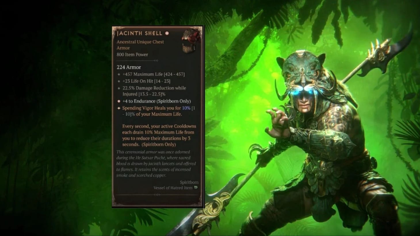 Diablo 4 Vessel of Hatred: All new Spiritborn Uniques and Mythics