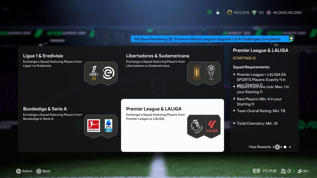 EA FC 25 Premium Mixed Leagues Upgrade SBC: All tasks and cheapest ...