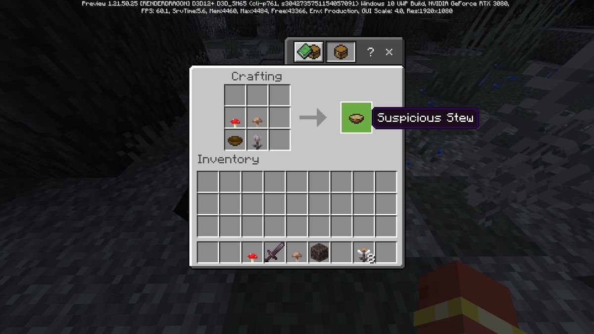 All suspicious stew recipes in Minecraft