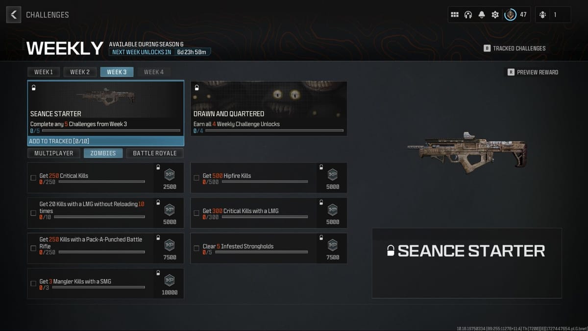 How to unlock Seance Starter Weapon Blueprint in Warzone and MW3 for free