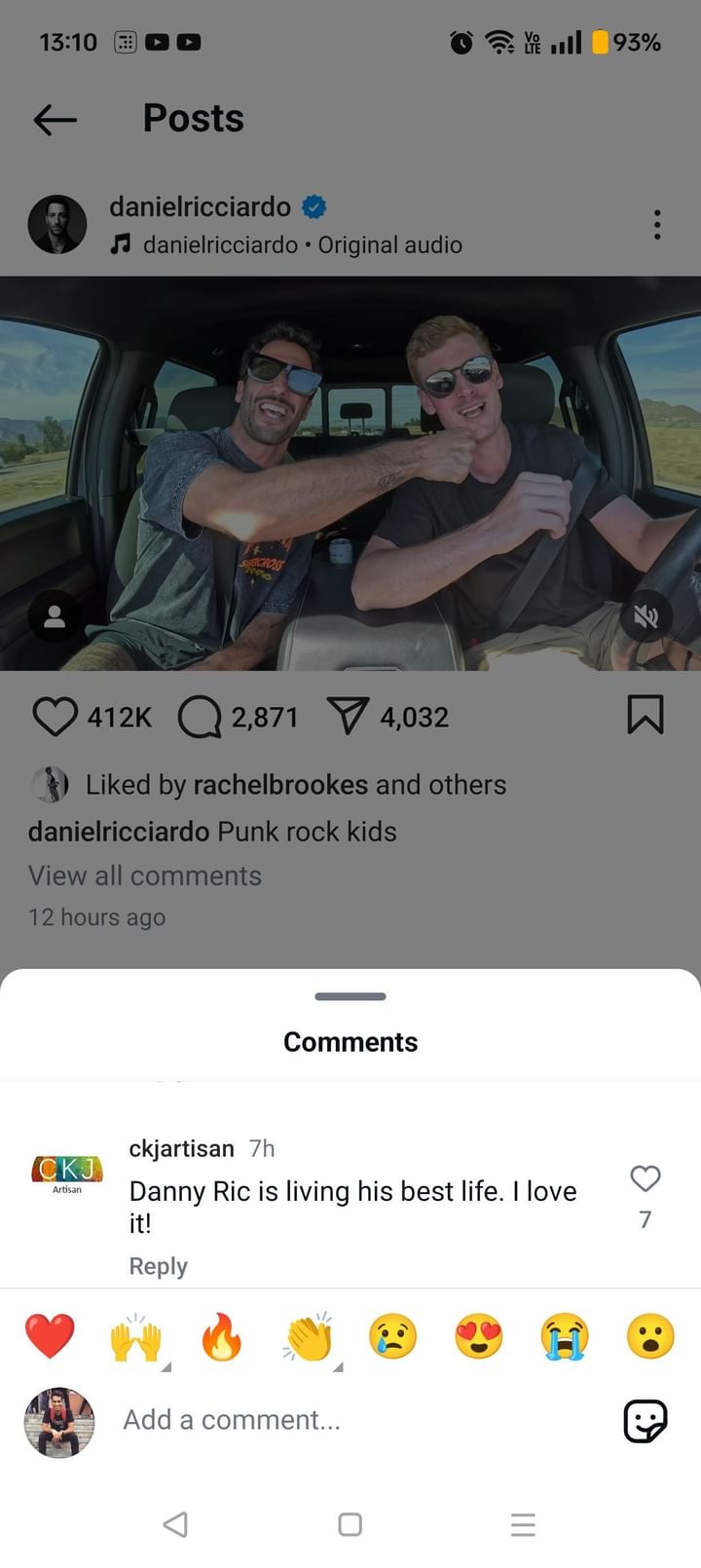 "I missed that smile!!!": Fans react as Daniel Ricciardo's 'punk rock ...