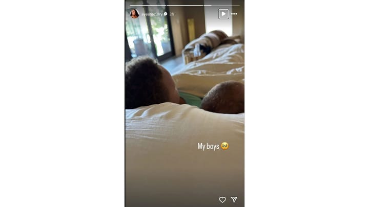 Steph Curry's newborn Caius cuts adorable picture alongside Ayesha and ...