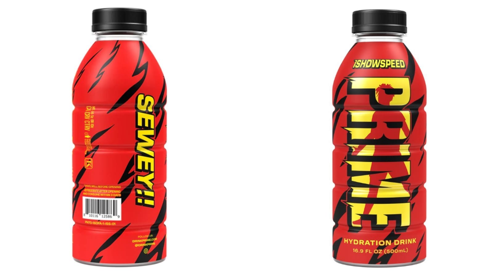 "No way it's finally out!": IShowSpeed reveals his very own PRIME flavor
