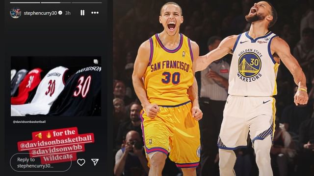 Steph Curry salutes Davidson College for featuring his Curry Brand logo ...