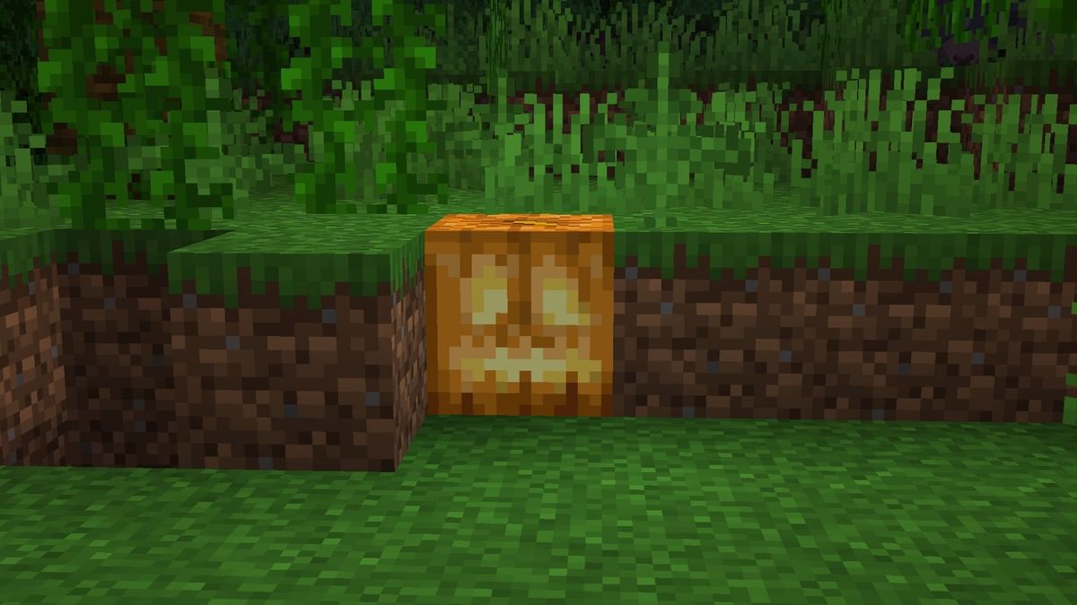 Minecraft carving pumpkin tutorial