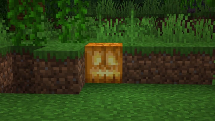 Minecraft carving pumpkin tutorial