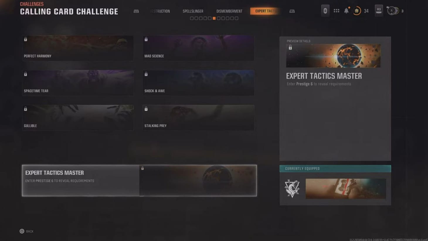 All prestige Calling Cards in Black Ops 6 Zombies