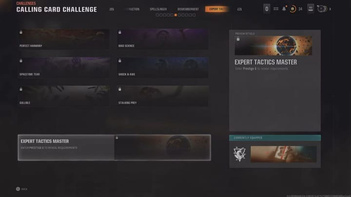 All prestige Calling Cards in Black Ops 6 Zombies