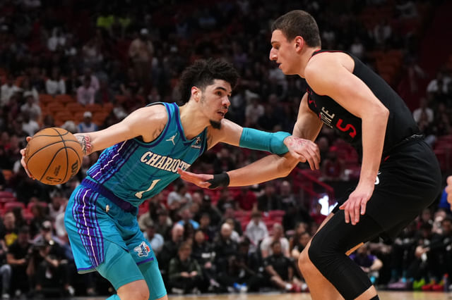 Watch: LaMelo Ball's 4th triple in a quarter sends Hornets announcer ...