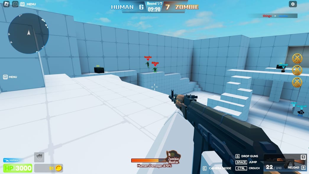 How to eliminate all Zombies in Infection Gunfight