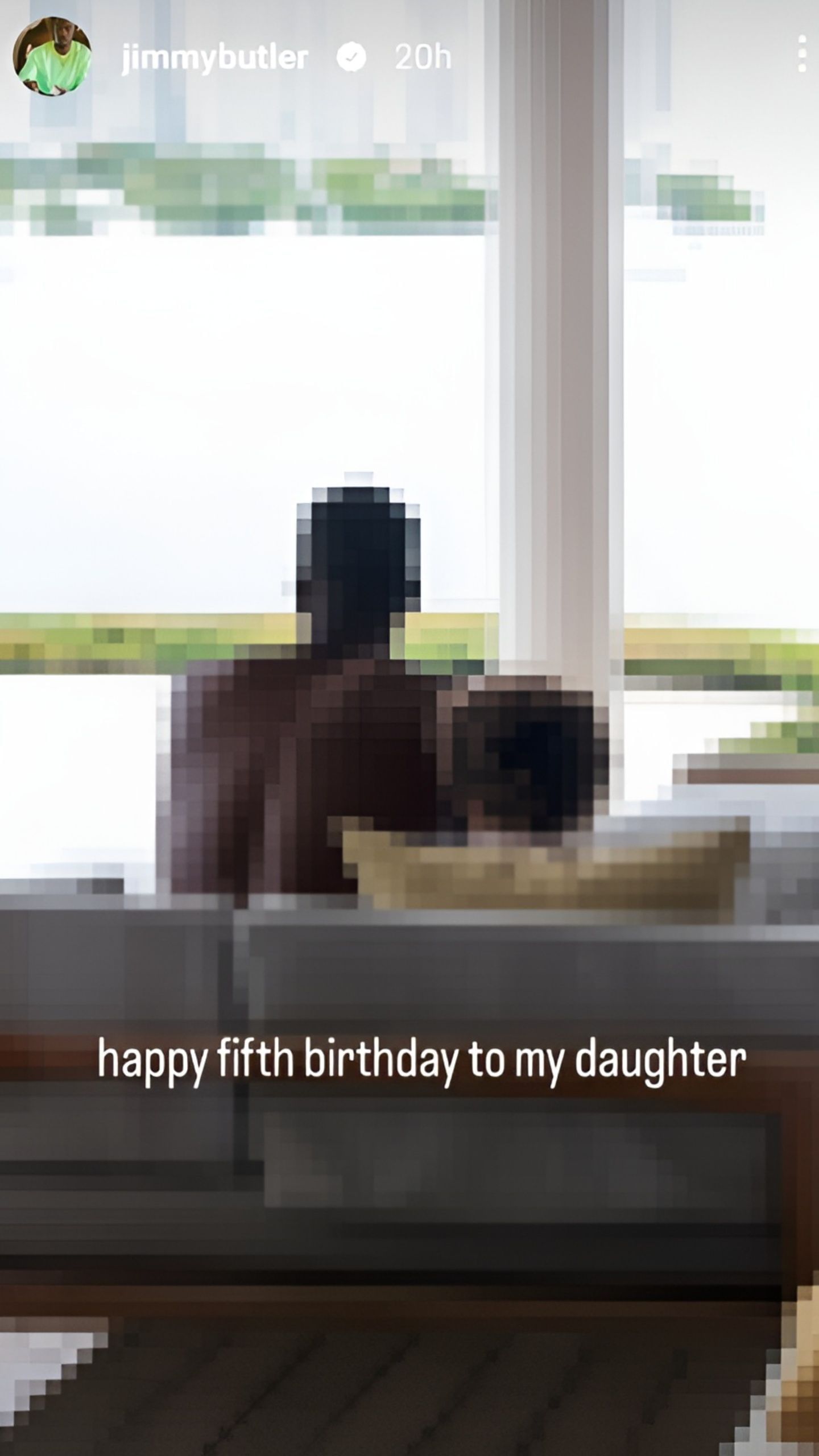 Jimmy Butler drops a blurry snap of his daughter to celebrate her birthday