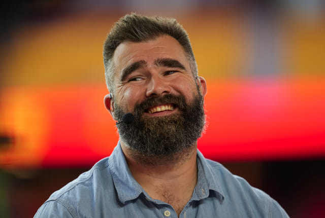 NFL fans poke fun at Jason Kelce for falling asleep at Taylor Swift's ...