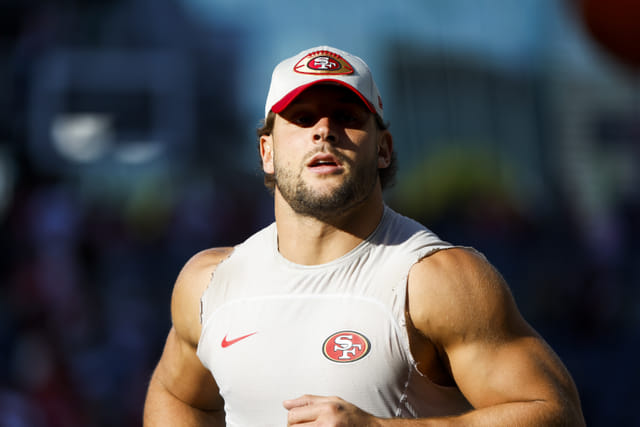 NFL fans react as Nick Bosa shows off "MAGA" hat and support for Donald ...