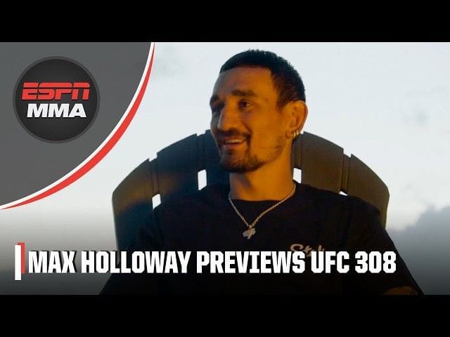Max Holloway spills the secret behind his 'point to the ground ...