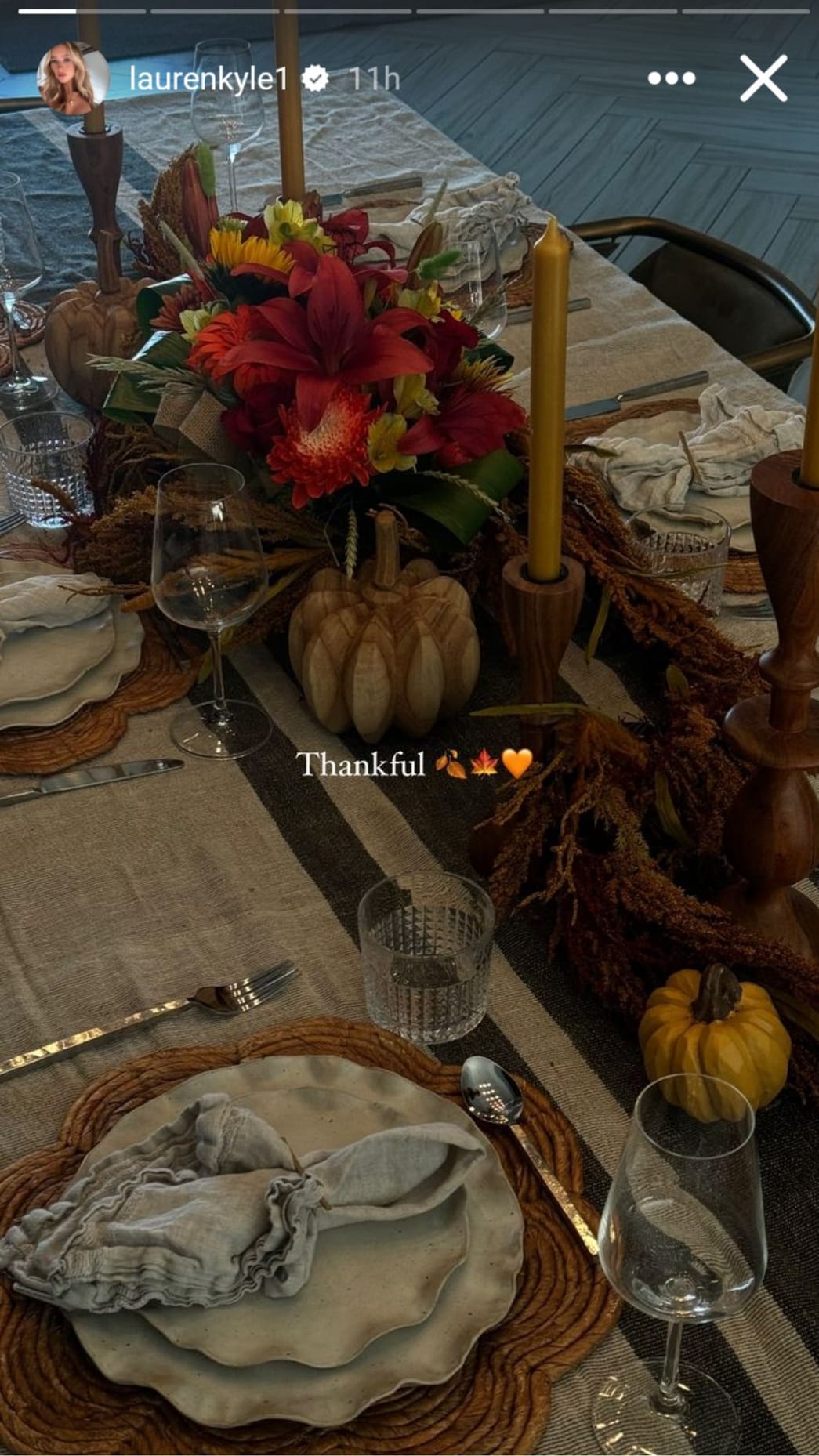 Connor McDavid's wife Lauren Kyle shares a glimpse into their Canadian Thanksgiving dinner